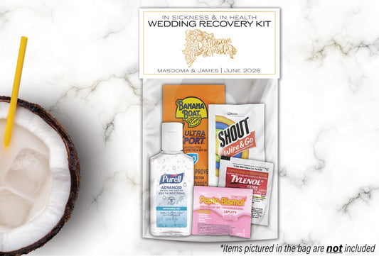 Destination Wedding Recovery Kit Bag & Topper - Mandala Map ...