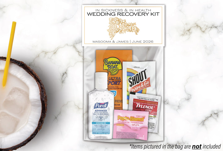 Destination Wedding Recovery Kit Bag & Topper - Mandala Map ...